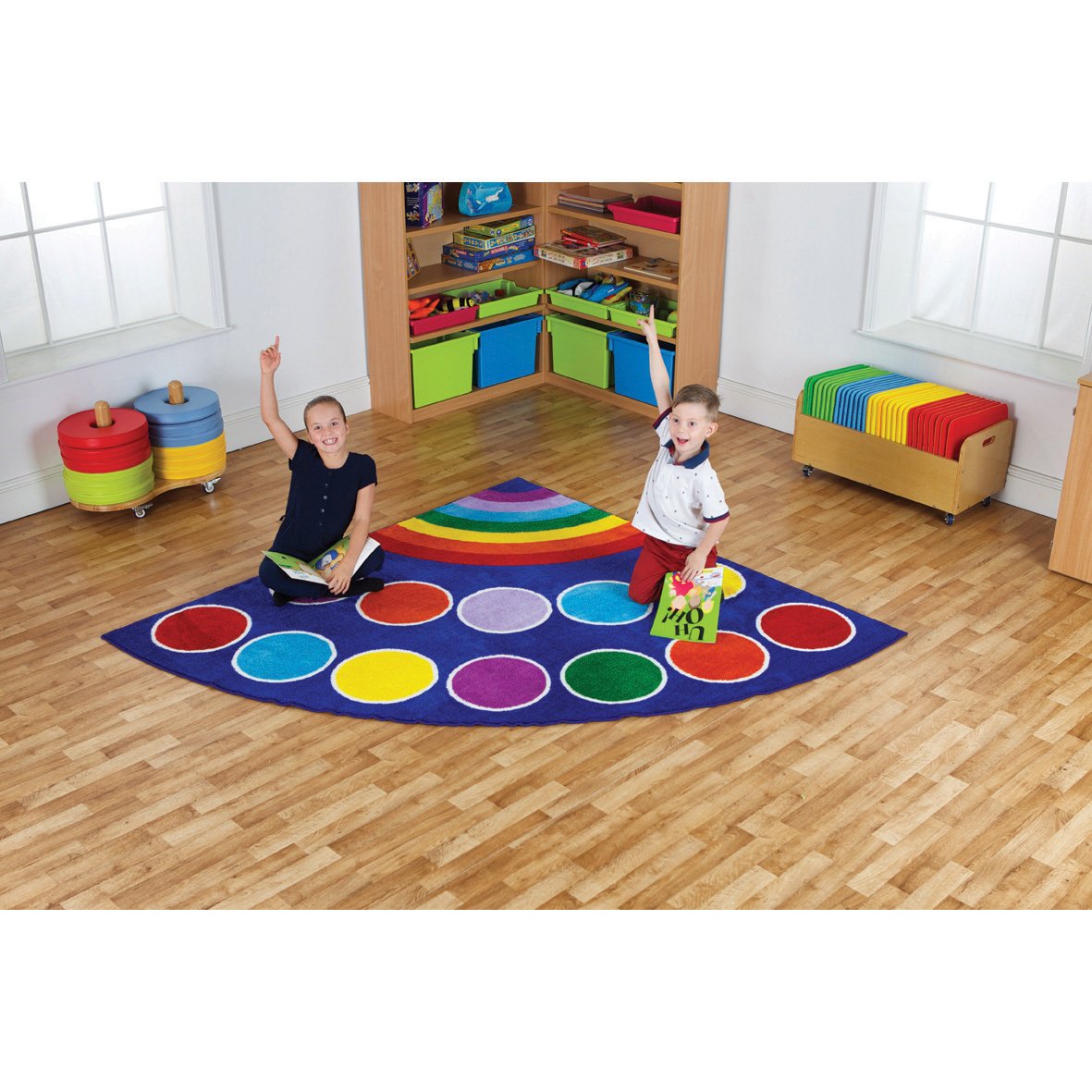 Rainbow Corner Placement Carpet