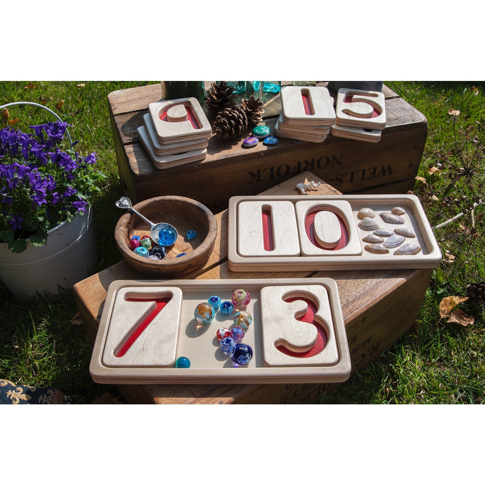 NUMBER TRAYS 10-20, Set