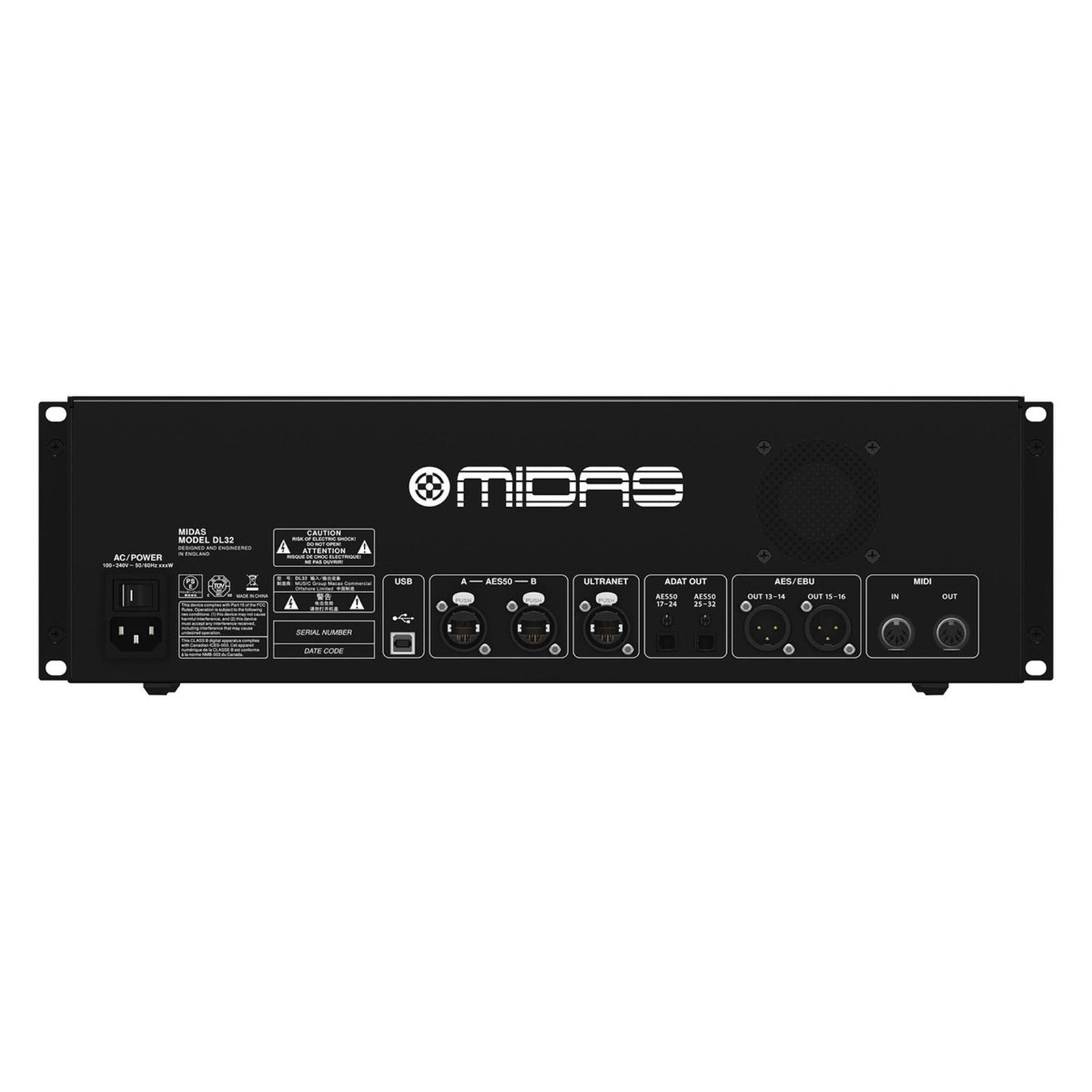 Midas DL32 stagebox - 32 inputs, 16 outputs