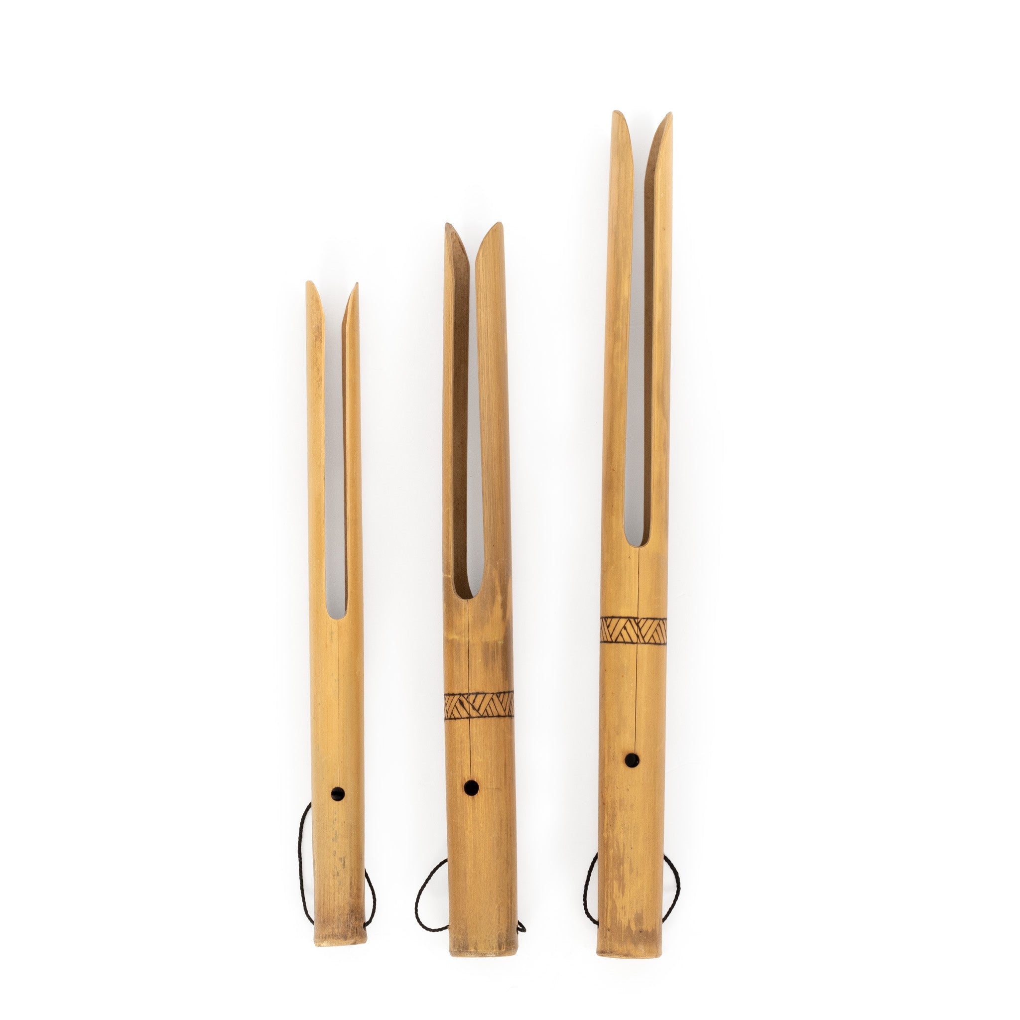 Percussion Plus Honestly Made set of three bamboo buzzers