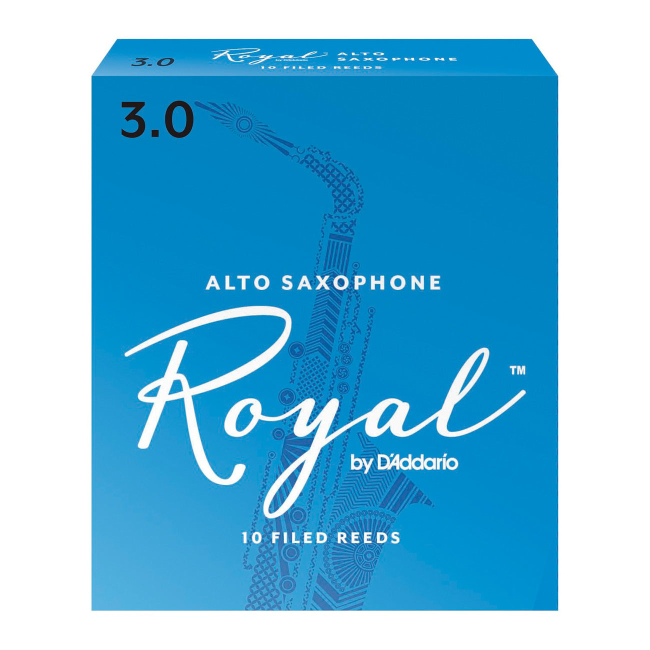 Rico Royal Eb alto saxophone reeds - 3.5 (box of 10)