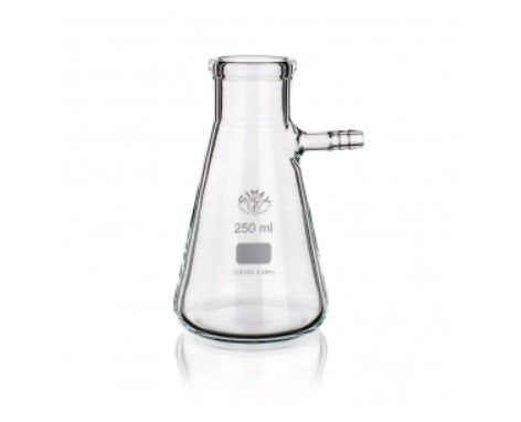 LabGlass®Flask Filtering 250ml., Conical, with integral side arm, Plas