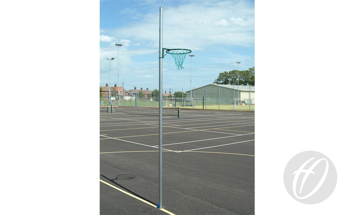 REGULATION NETBALL POSTS - SOCKETED 16MM RING