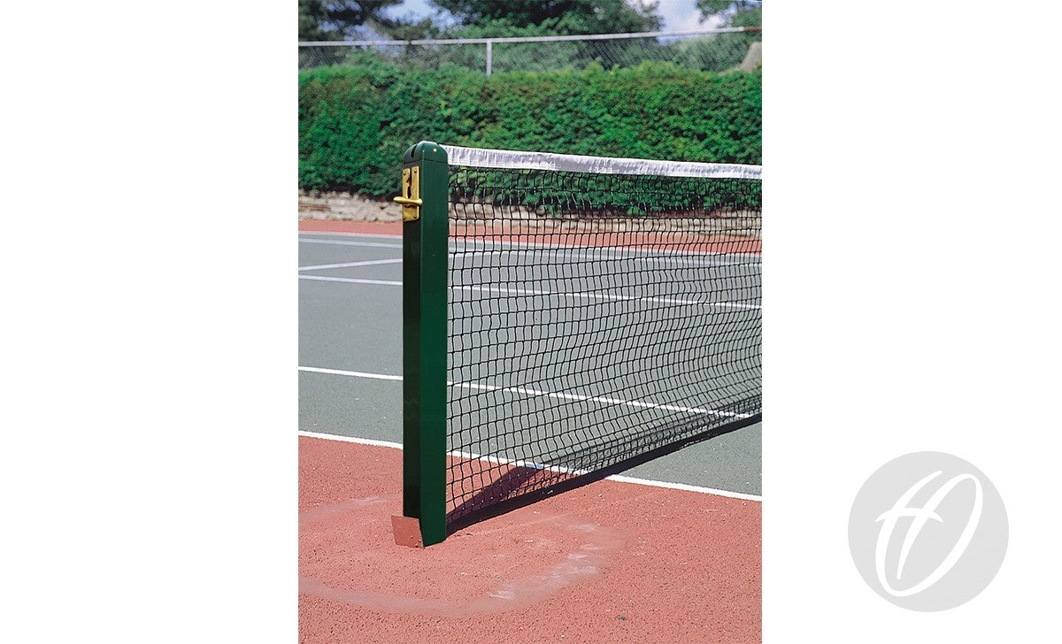 ALUMINIUM TENNIS POSTS C/W LOCKING SOCKETS