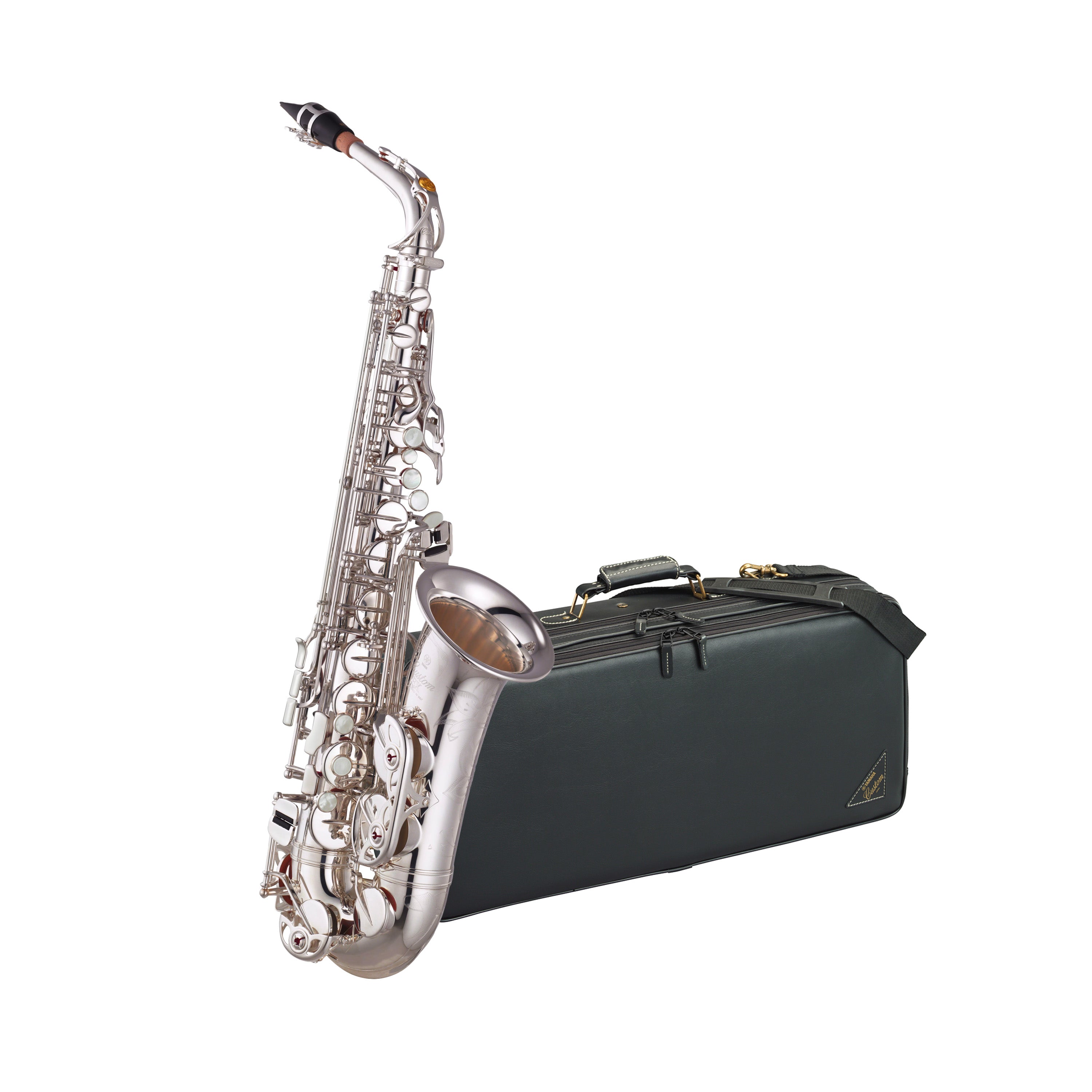 Yamaha YAS875EX Custom series professional alto saxophone outfit - Sil