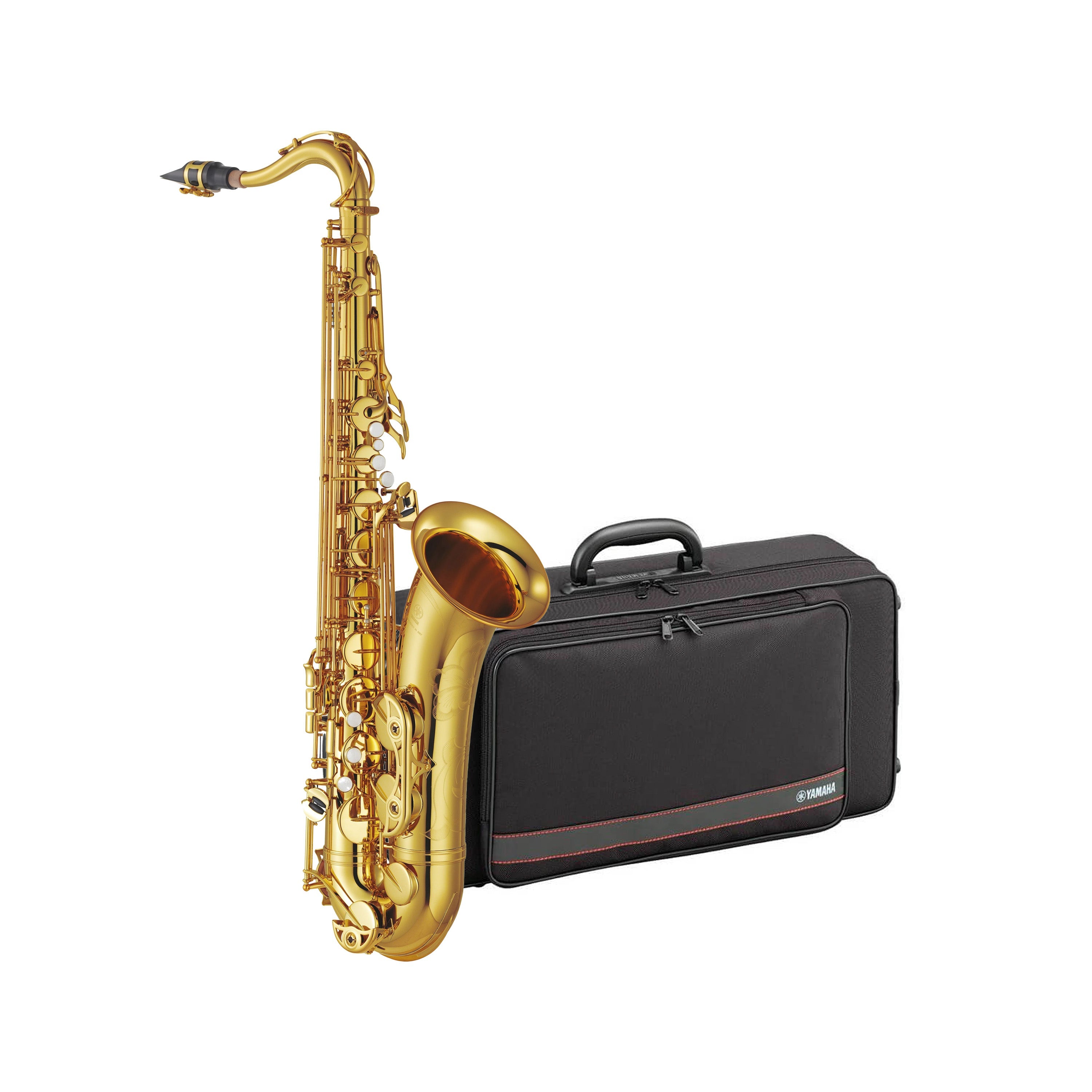 Yamaha YTS62 semi-professional Bb tenor saxophone outfit - Gold lacque