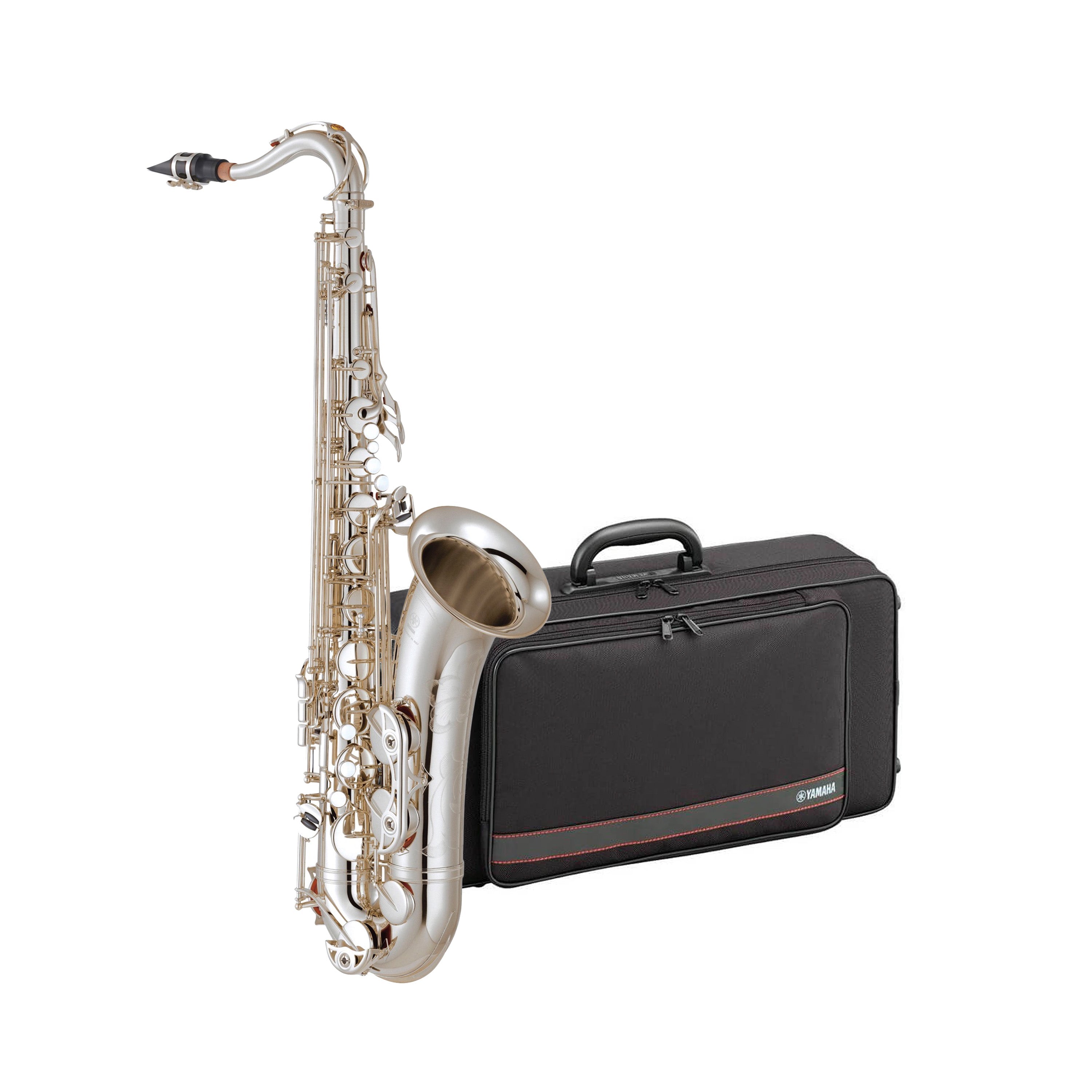 Yamaha YTS62 semi-professional Bb tenor saxophone outfit - Silver plat