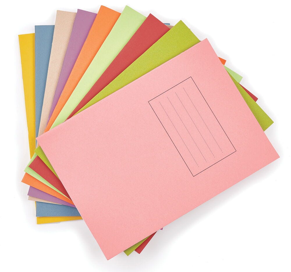 EXERCISE BOOKS, MANILLA COVERS, 8 x 61/2 (203 x 165mm), 48 pages, Yell