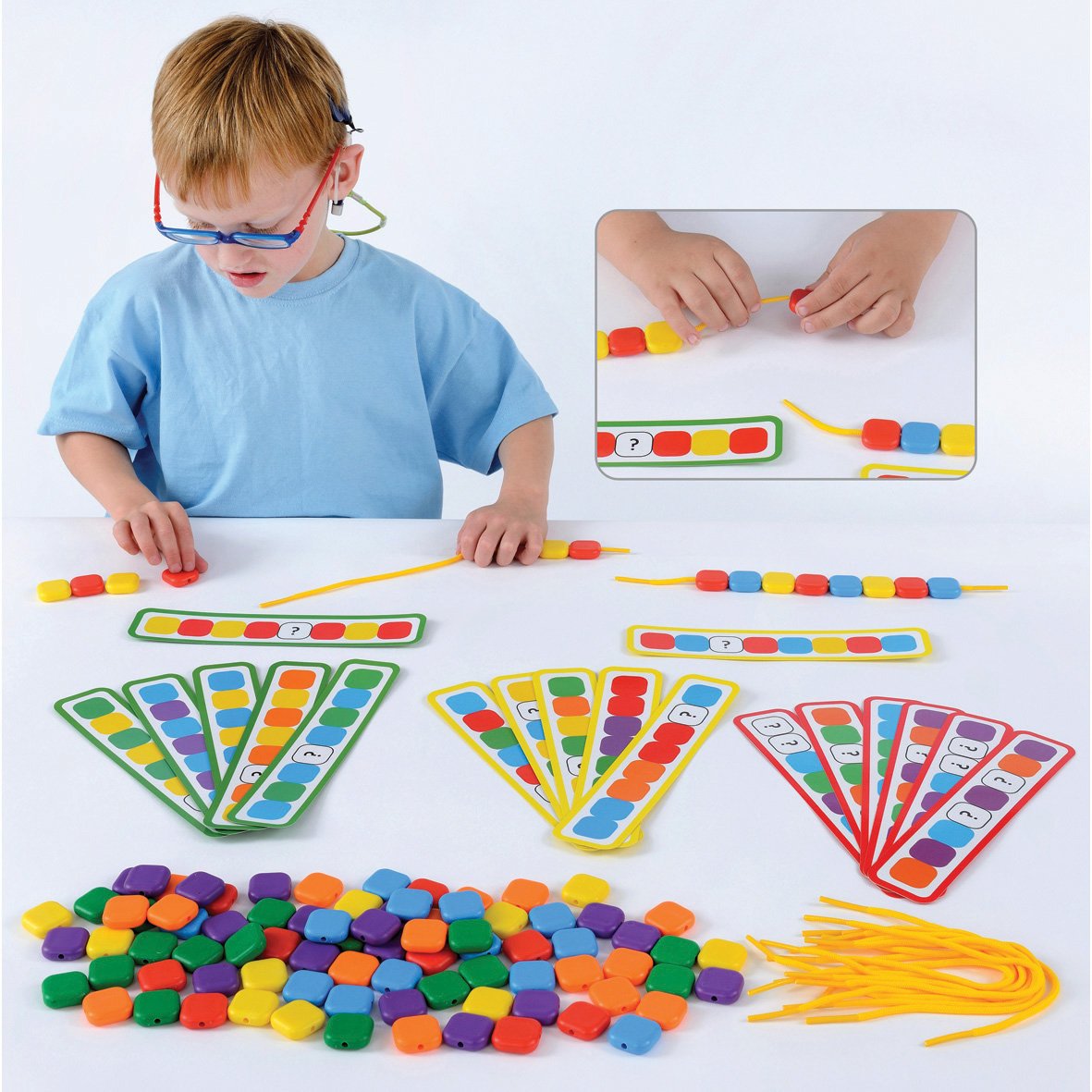 Lacing Colour Sequence Beads