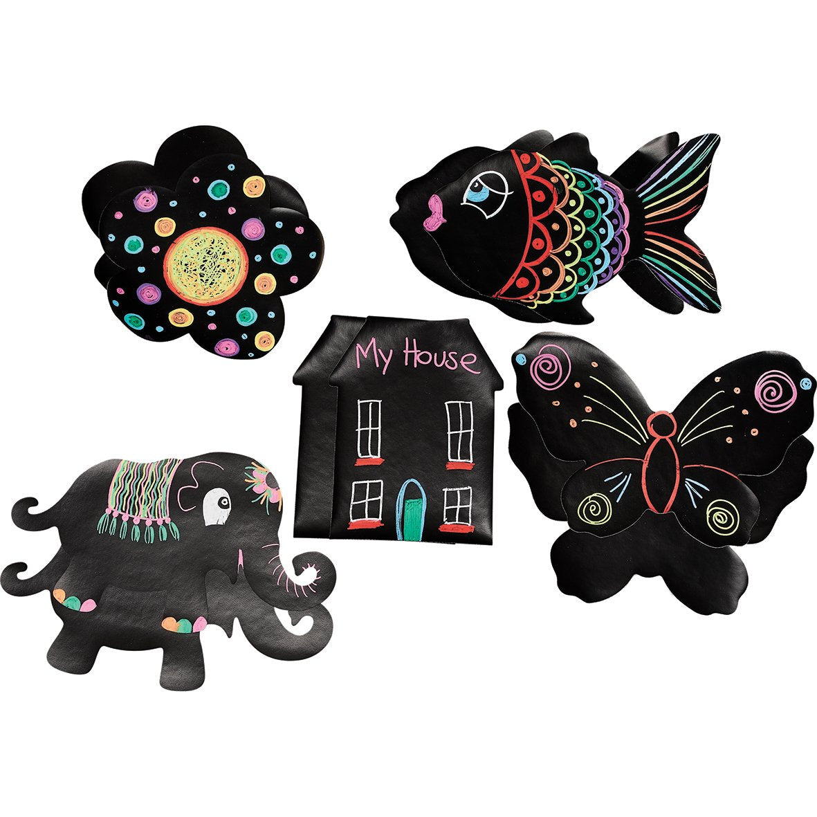 Mark Making PVC Shapes pk 50