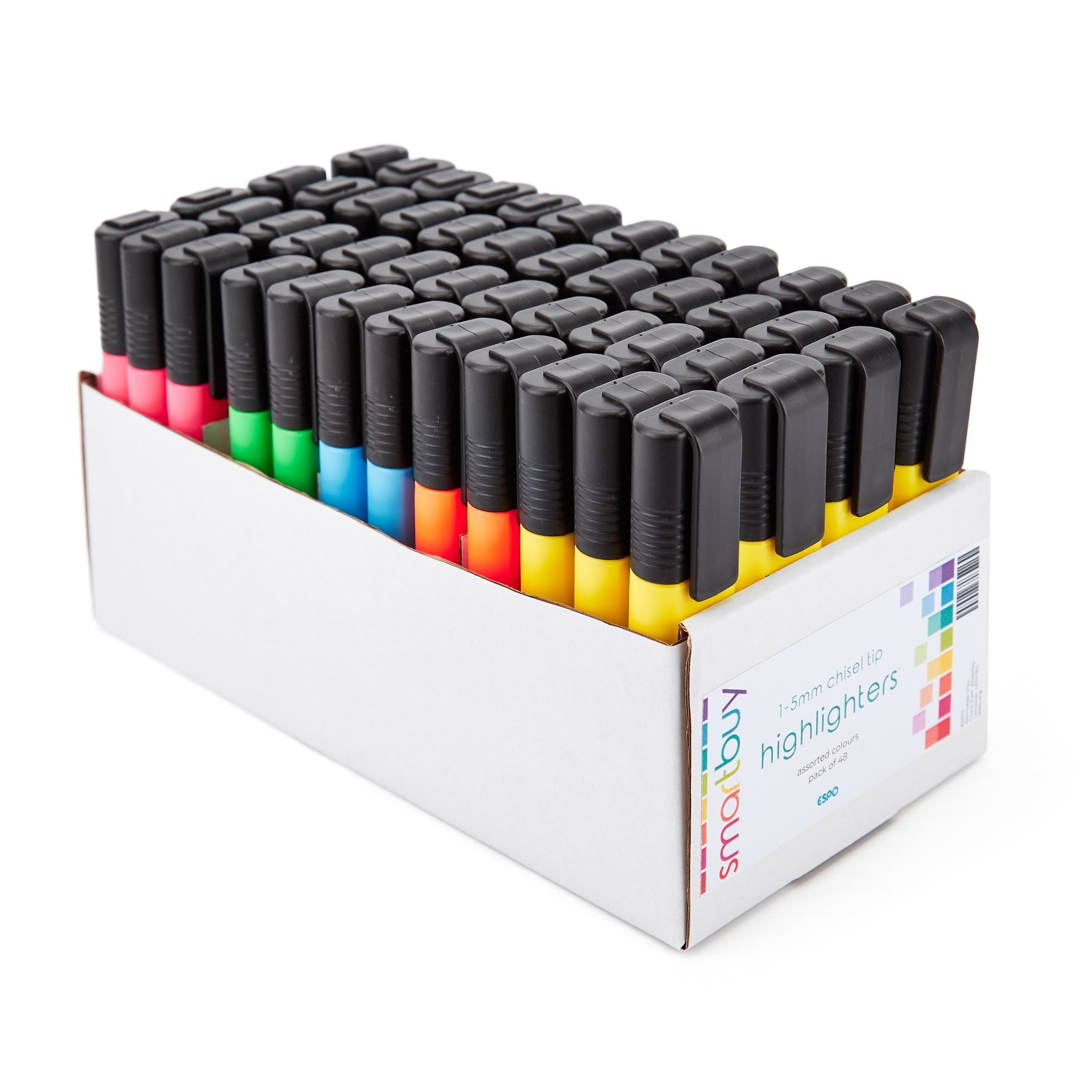 HIGHLIGHTERS, ESPO Smartbuy, Marker Style, 5 Assorted Colours, Assorte