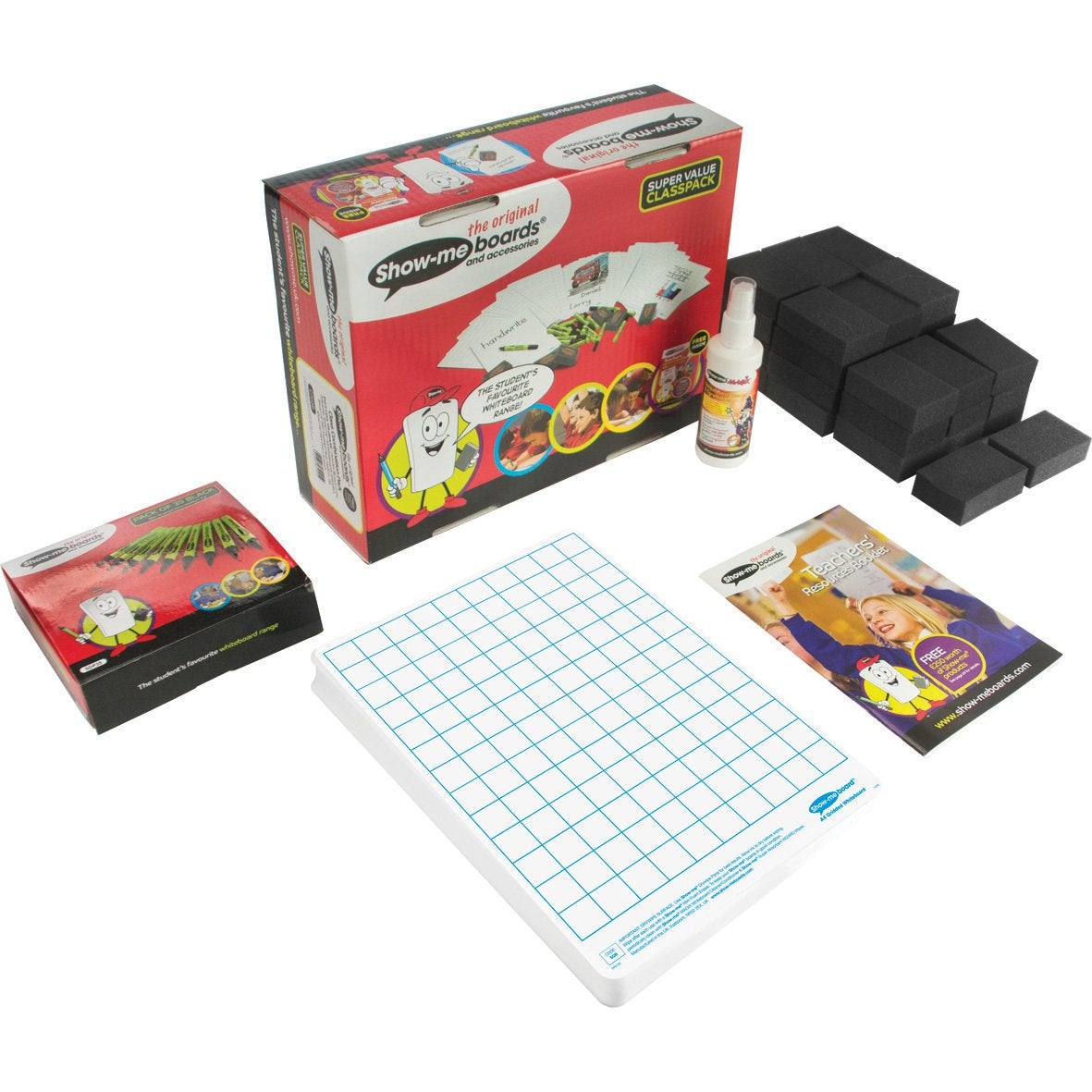 Show-Me Board (Squares) - Class Pack pk 35