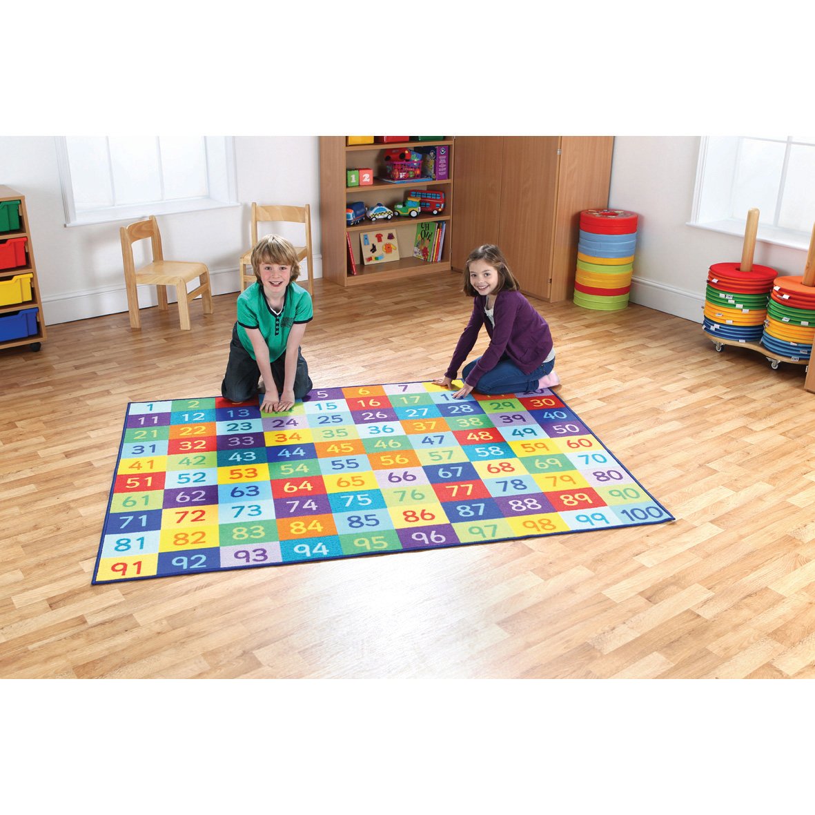 Rainbow 1-100 Numbers Carpet