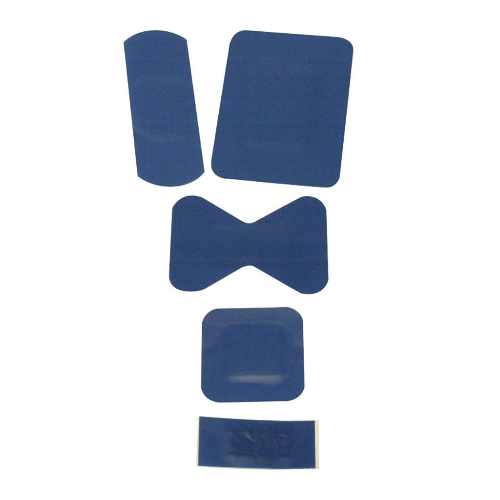 Assorted Sterile Plasters Blue Washproof Pack of 100