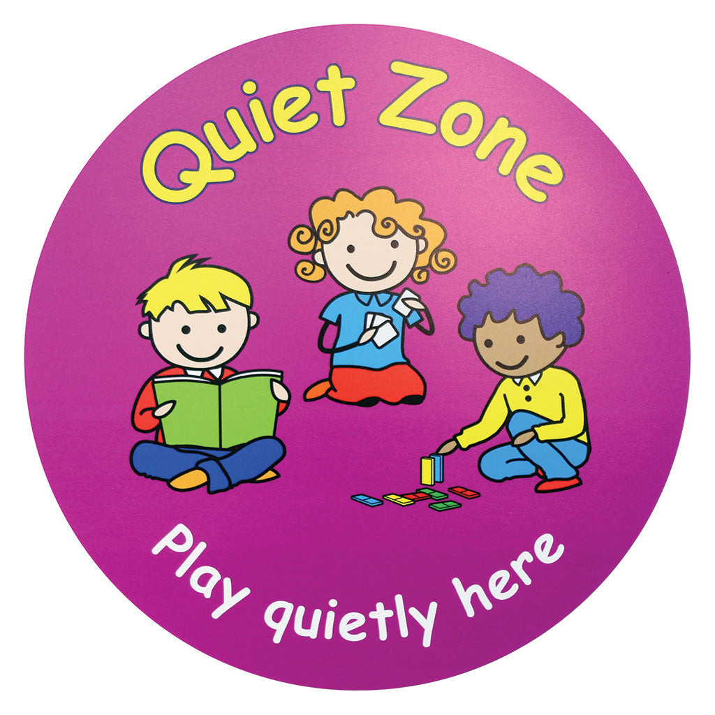 Playtime Zone Signs Quiet Area