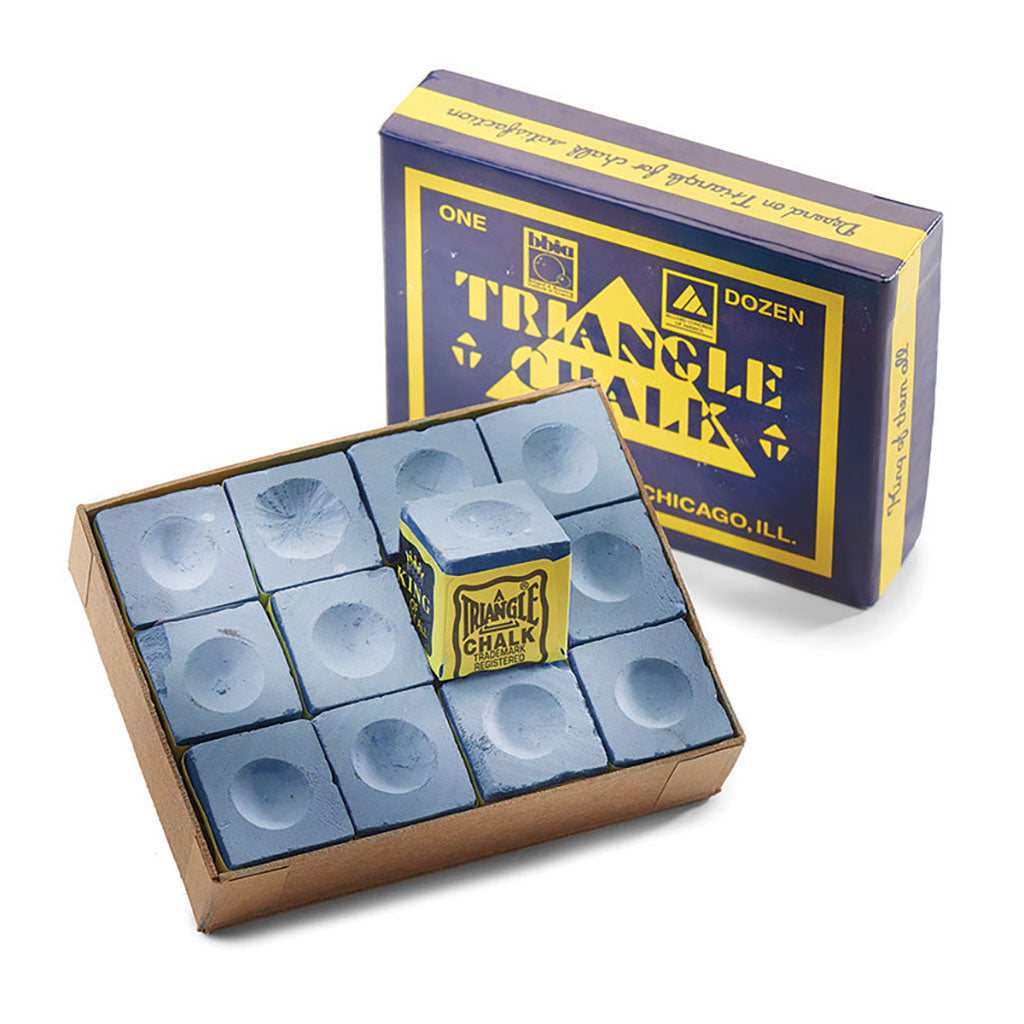 Triangle Cue Chalk Mixed Colours, Set of 12
