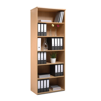 BOOKCASES, Standard - 470mm depth, 2140mm height with 5 shelves, Oak