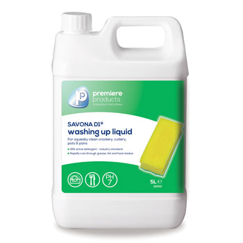 CATERING, Washing Up Liquid, Savona D1(R), Premiere Products, Case of