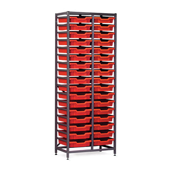 METAL STORAGE FRAMES, METAL STORAGE FRAMES, TALL DOUBLE COLUMN, 1850mm