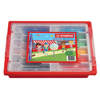 PENS, WASHABLE FIBRE TIP, STABILO(R) Power Max, Assorted, Pack of 96