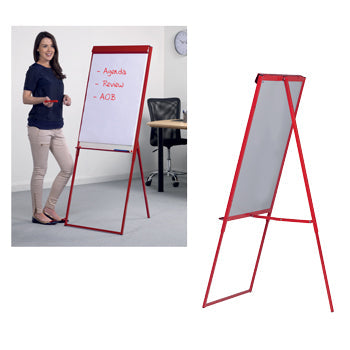 FLOORSTANDING EASELS, Easel with Tread Bar, A1, WHITEBOARD & FLIPCHART