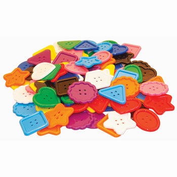 ASSORTED LARGE BUTTONS, Age 4+, Pack of 90 pieces approx.