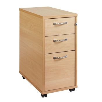 DRAWER UNITS, Narrow Under Desk Drawer Unit, Oak