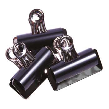 CLIPS, Letter Type, Black, 70mm, Box of 10