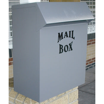 SLIM MAILBOX, 45 litre, Grey, Each