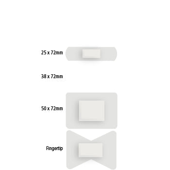 PLASTERS, STERILE, INDIVIDUALLY WRAPPED, Hypo-Allergenic, Waterproof,
