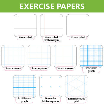 EXERCISE PAPERS, A4 (297 x 210mm), 75gsm White Paper - Single Reams an