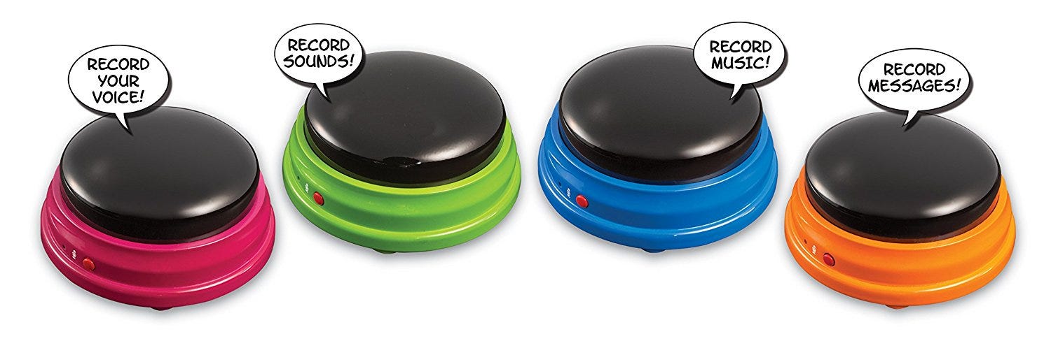 Recordable Answer Buzzers (Set of 4)